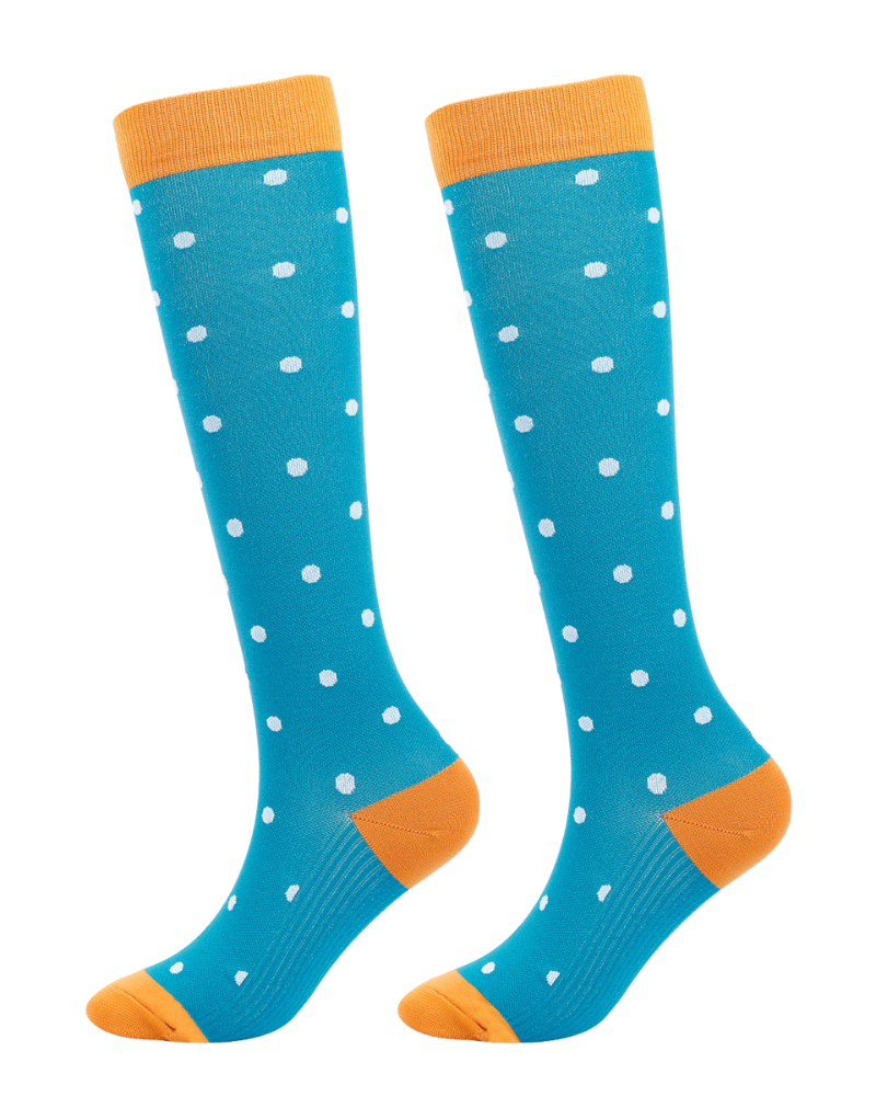 Knee-High Compression Socks - Blue – Konjoun™